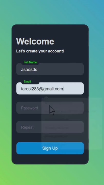 Signup Html Css 2023 Mengareit Htmlcss Shorts 2023 Youtube