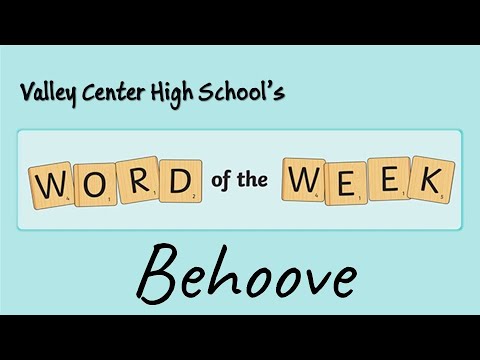 Word of the Week --- Behoove - YouTube