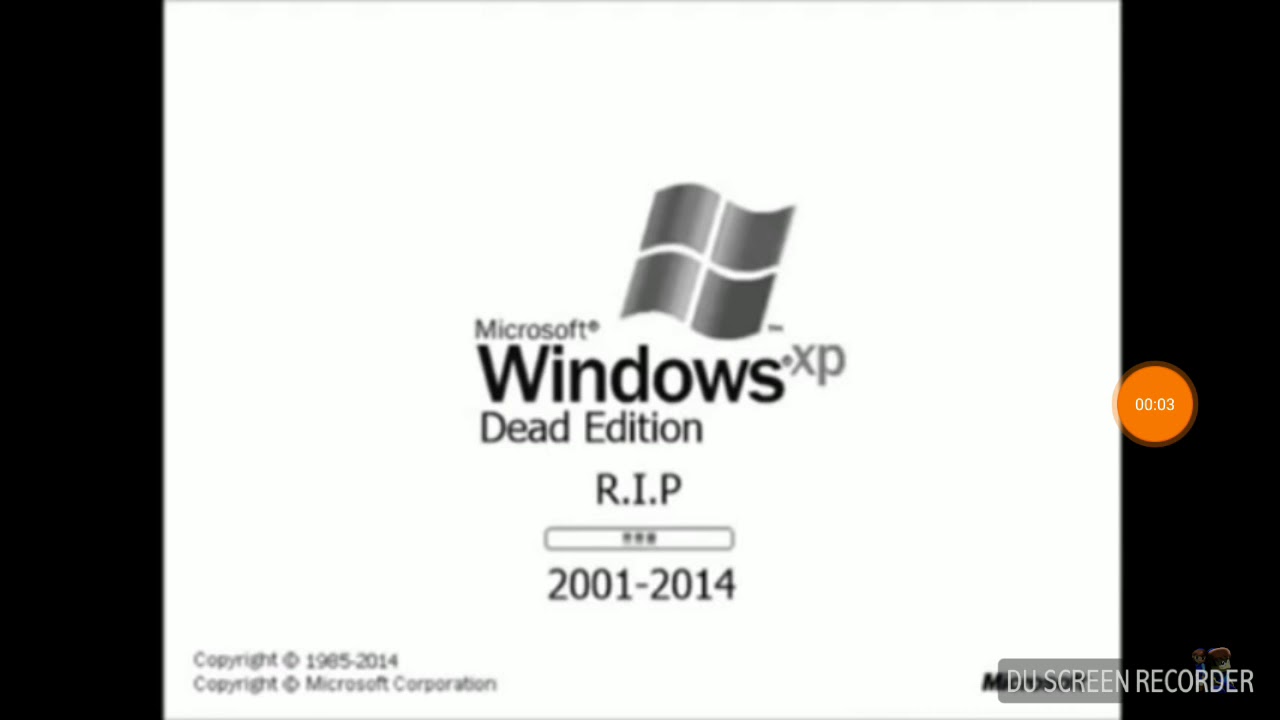 Windows xp dead edition end of support - YouTube