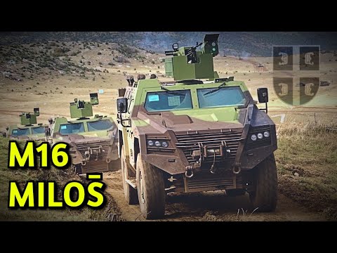 Nova vozila BOV M16 MILOŠ za Vojsku Srbije - YouTube