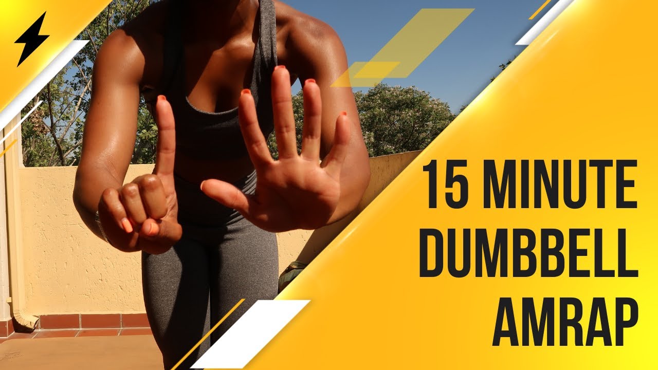 15 minute dumbbell AMRAP| Advance HIIT workout - YouTube