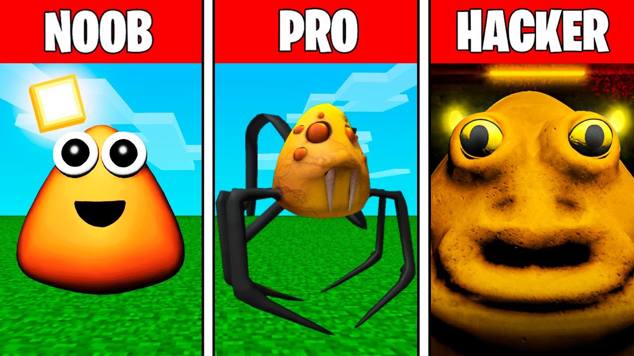 BOU'S REVENGE POU NOOB VS PRO VS HACKER EN MINECRAFT TROLL 😱 - YouTube