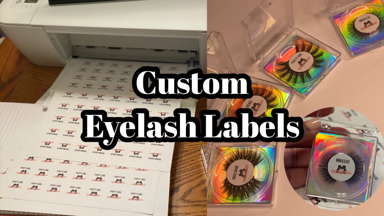 ENTREPRENEUR LIFE EP 3: HOW TO MAKE CUSTOM EYELASH LABELS | AVERY 6450 ...