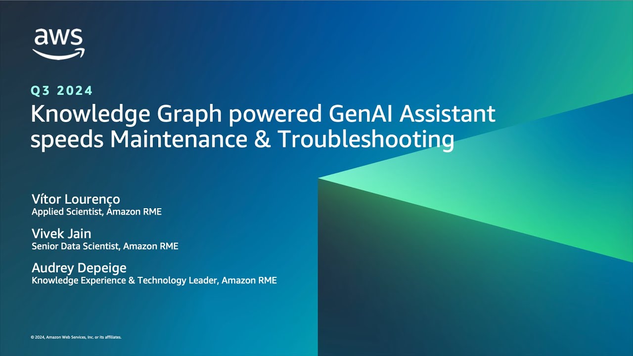 Knowledge Graph-Powered GenAI Assistant speeds Maintenance & Troubleshooting | AWS Events - YouTube