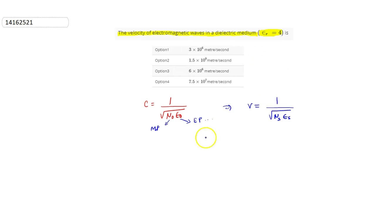 In A Wave Speed Equation Of A Medium