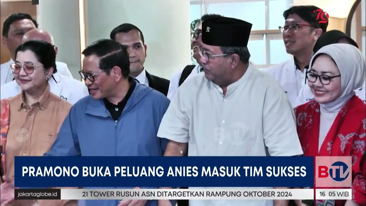 Pramono Terbuka Jika Anies Gabung Menjadi Tim Sukses | Beritasatu - YouTube