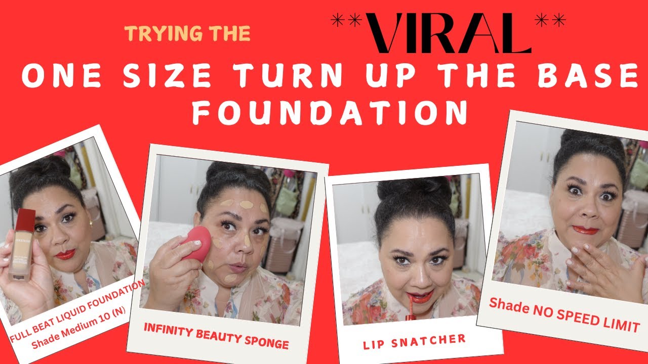 GRWM | TRYING THE VIRAL ONE SIZE TURN UP THE BASE FULL BEAT LIQUID ...