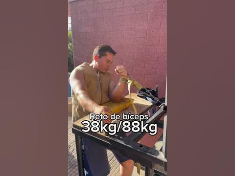 38kg/88kg reto de bíceps #armwrestling - YouTube