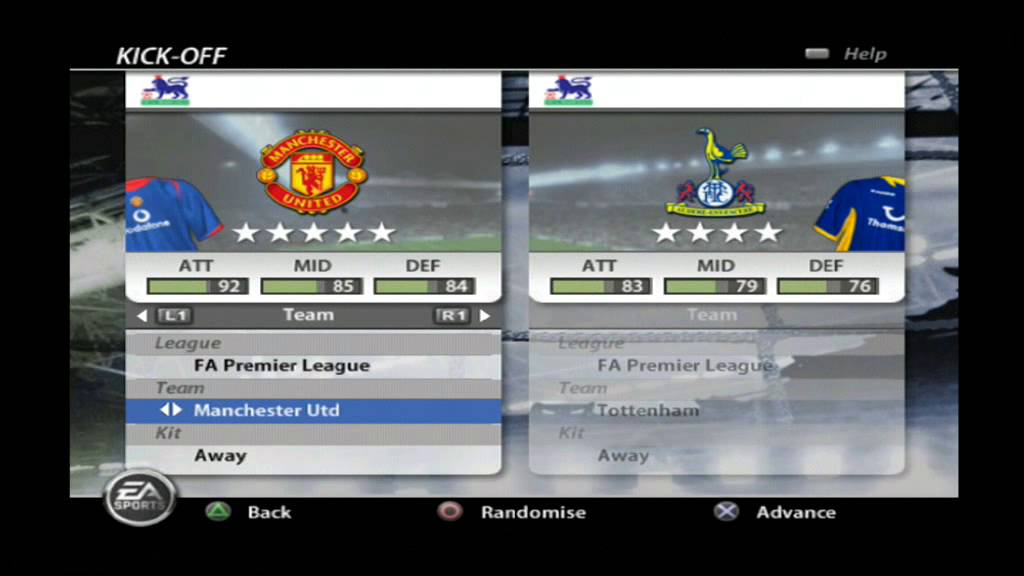 FIFA 06 PREMIERSHIP TEAMS & KITS - YouTube
