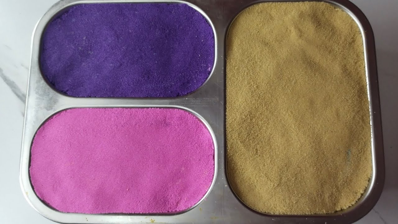 Oddly Satisfying Multicolor Sand Clay || ASMR Satisfying Kinetic Sand ...