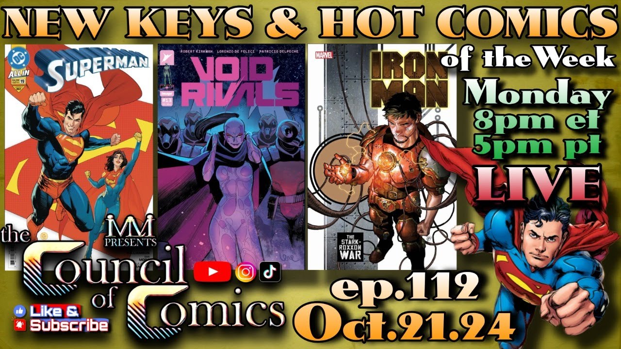 NEW KEYS & HOT COMICS of the Week! LIVE Podcast ep.112 Oct. 21st, 2024 ...