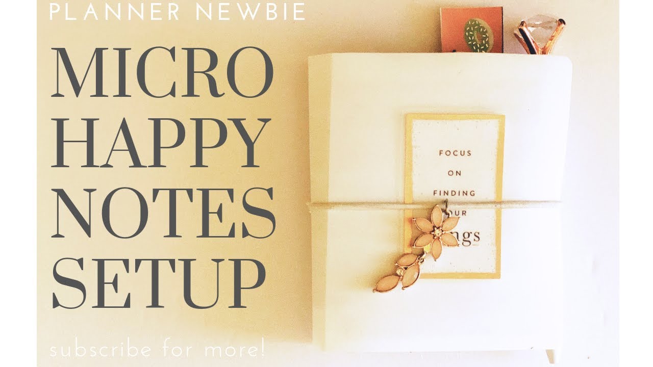 HAPPY PLANNER | MICRO HAPPY NOTES SETUP | PLANNER NEWBIE - YouTube