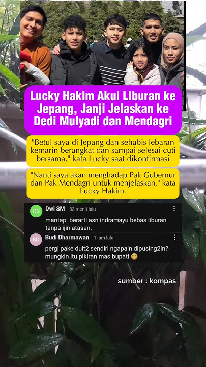 Lucky Hakim Akui Liburan Ke Jepang #beritaterbaru #beritaviral #masukberanda #beritaterkini # ...