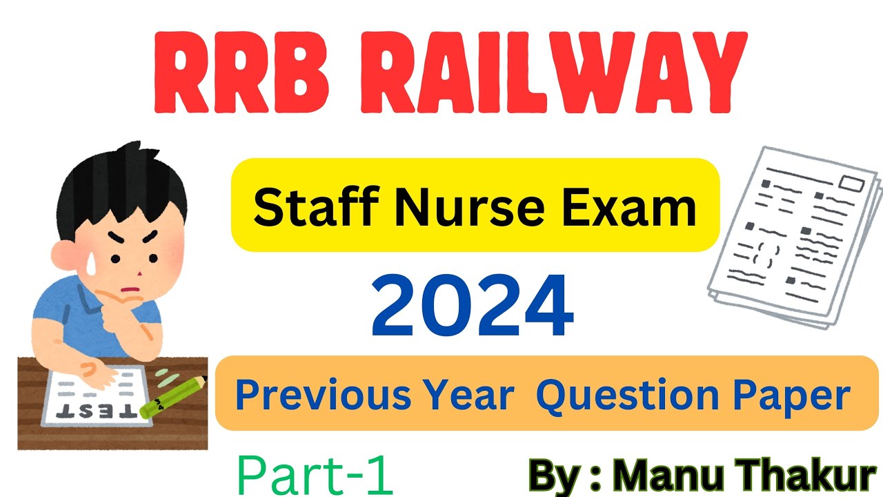 RRB Nursing Officer Previous year question Paper|RRB Nursing ...