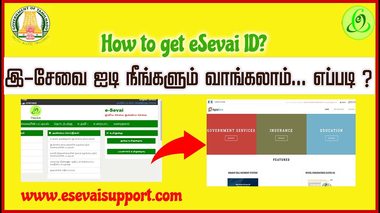 TNEGA eSevai ID | New Update | TACTV | TAF | Digital Seva IDs | Tamil ...