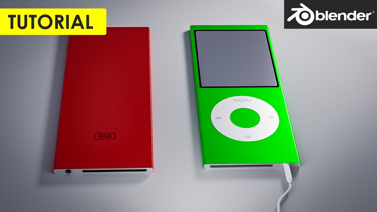 ipod Modelling tutorial in blender | Modelling | Product design ...