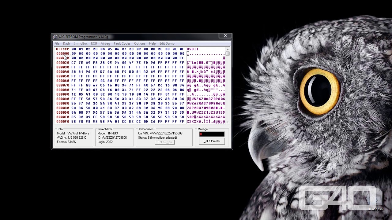 🇬🇧 🇺🇸 VW Golf Mk4 | Read the EEPROM of your Cluster to retrieve the ...