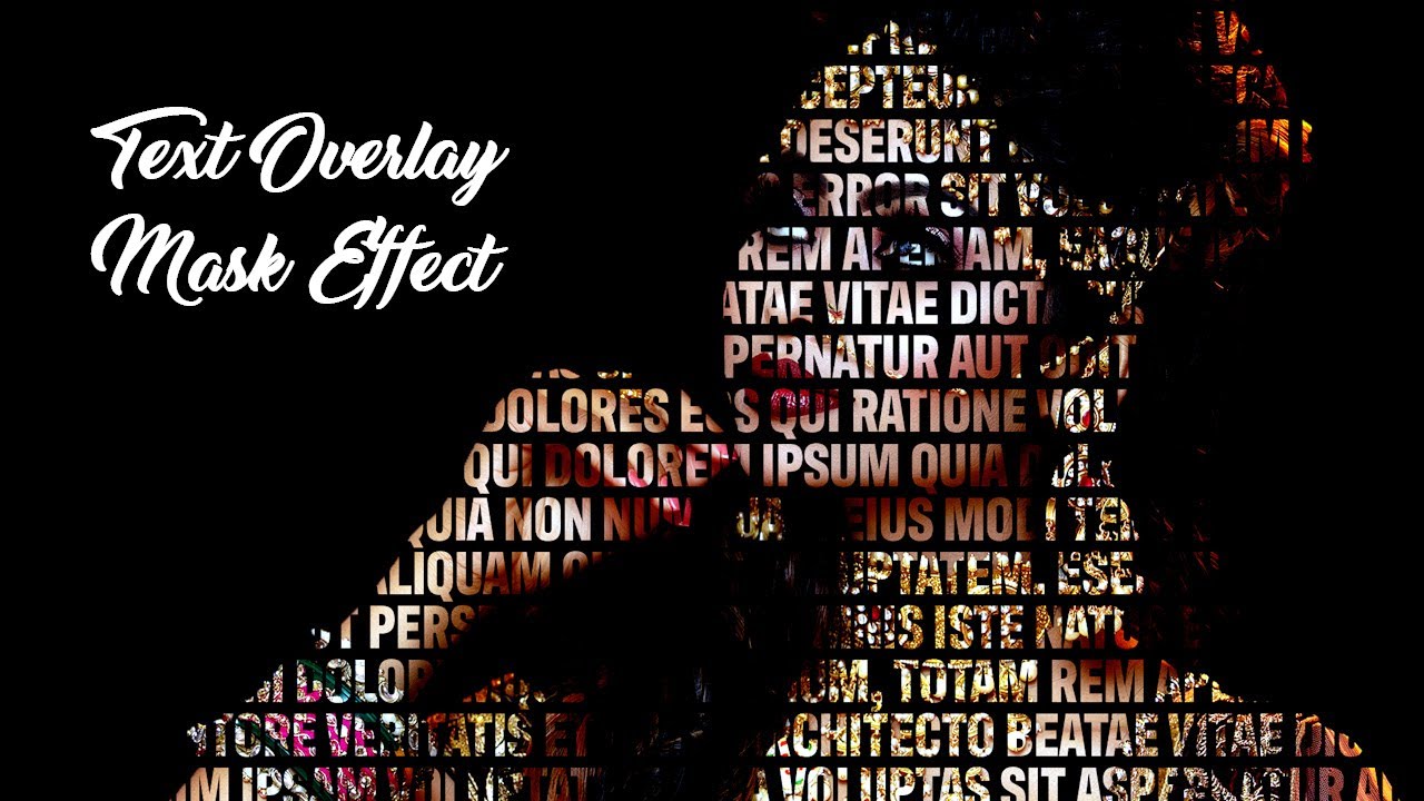 Text Overlay Mask Effect - YouTube