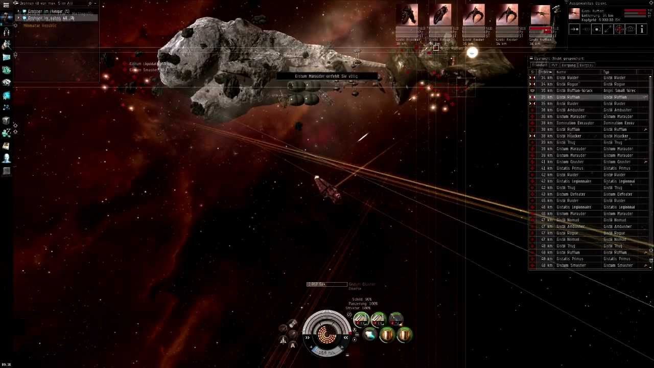 EvE Online Hurricane 4/10 Komplex - YouTube