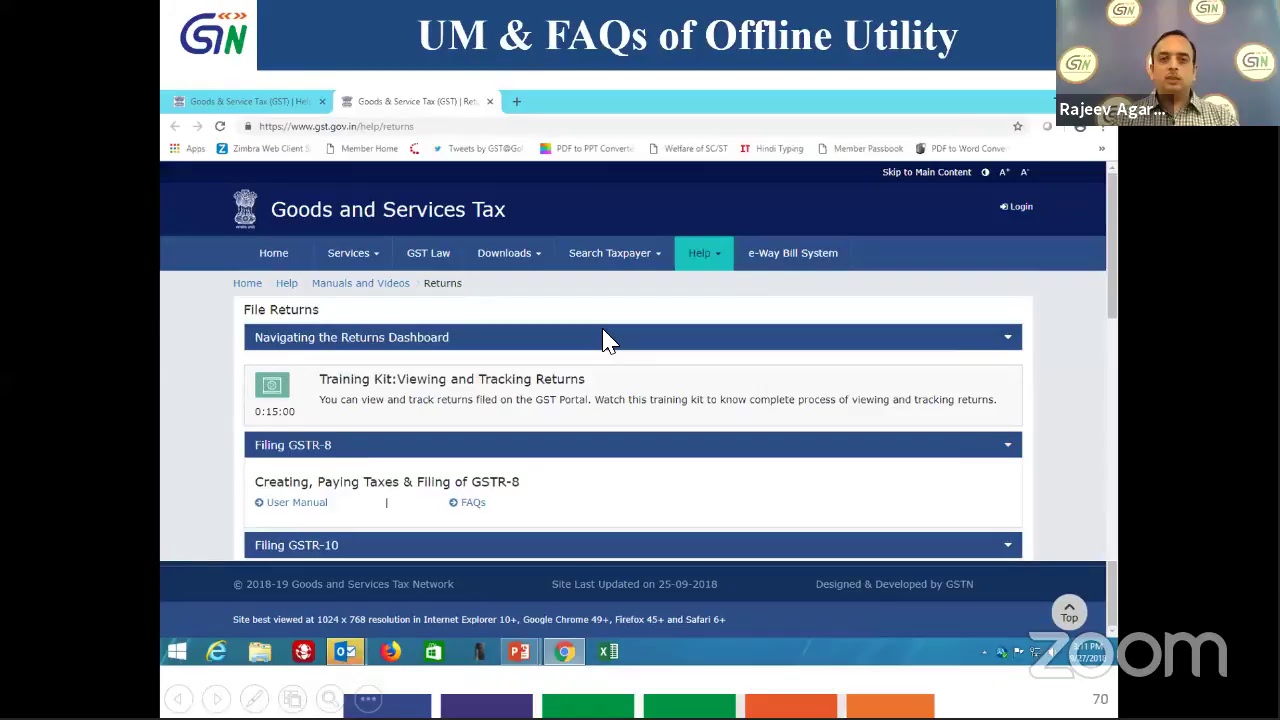 Online Filing of Form GSTR-8 on GST Portal by Tax Collectors (TCS) (in ...