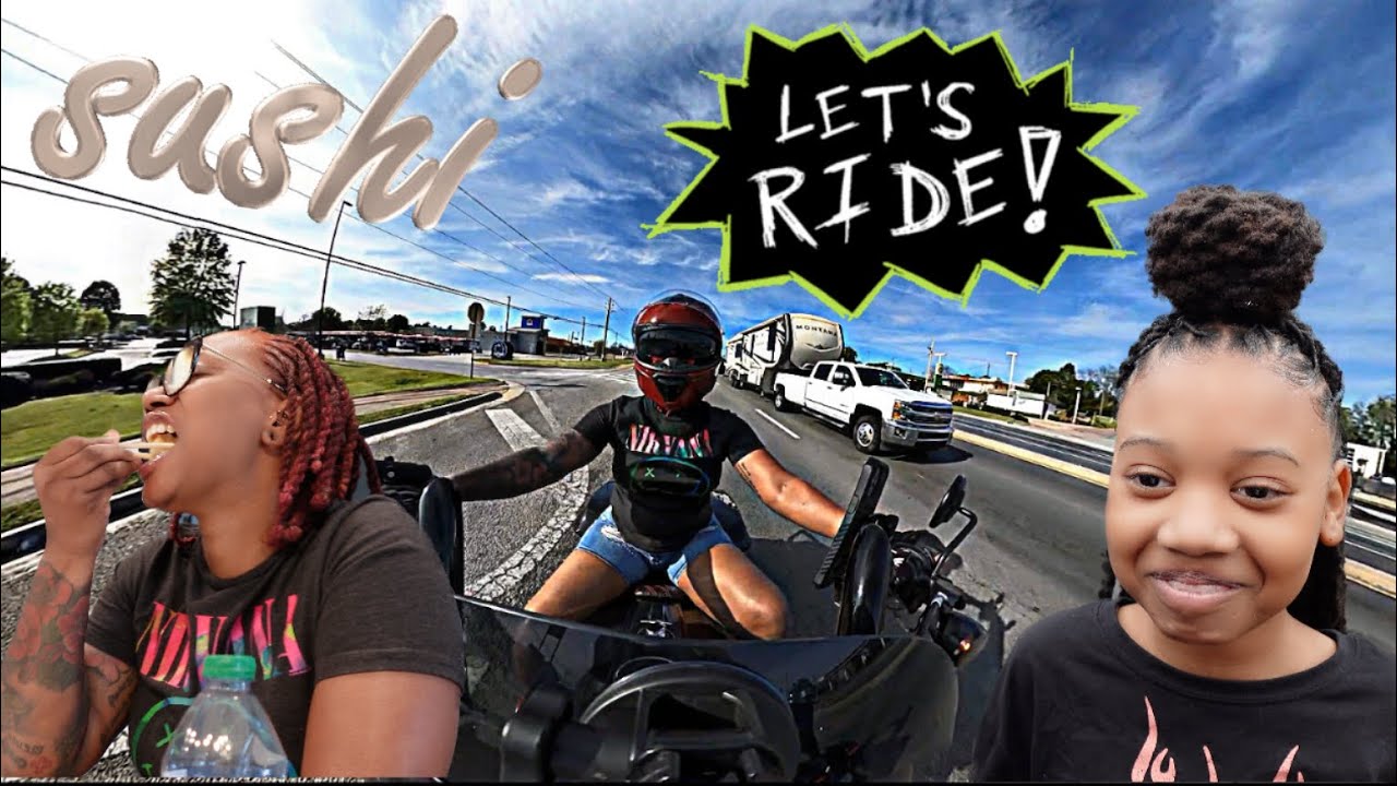 Mini Moto Vlog | Motorcycle Ride! | Butta Bean’s new hair style | Sushi ...