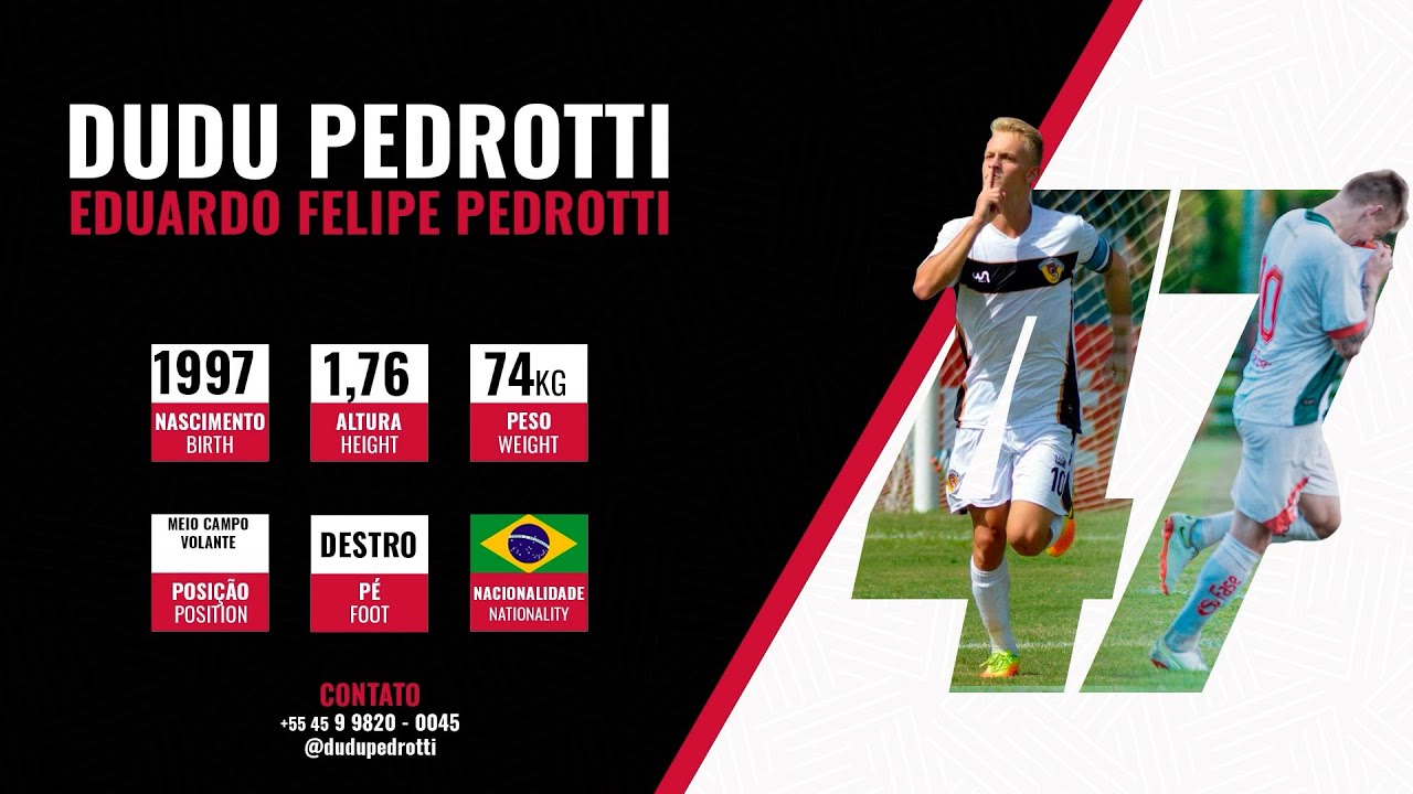 Dudu Pedrotti - 2025 - Meia/Volante - Midfielder - YouTube
