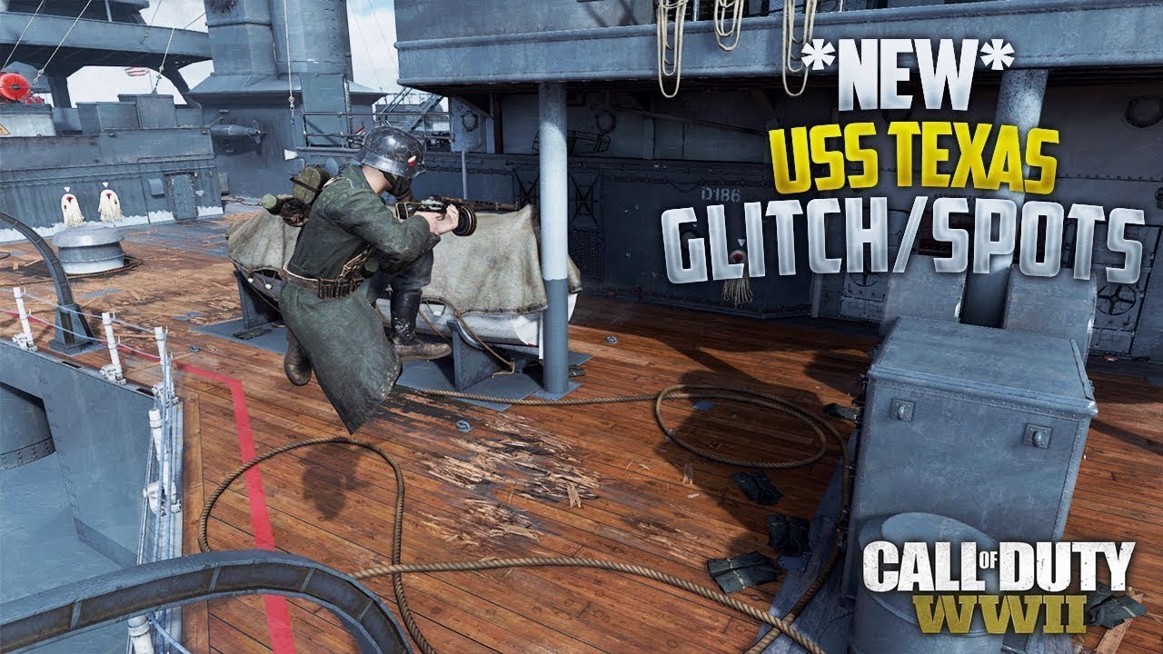 COD WW2 Glitch Spots USS Texas 2020 WORKING - YouTube