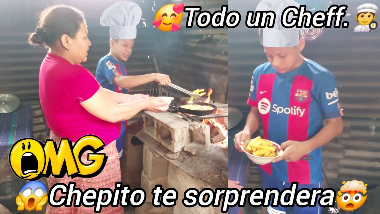 😱Waoow🤯Chepito te Sorprendera🥰vean lo que cosino😍todo un cheff.🧑‍🍳 ...