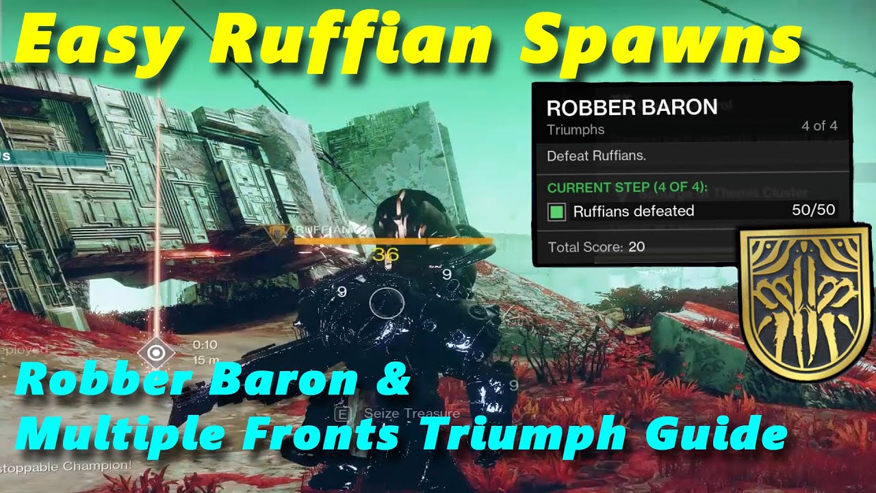 Robber Baron and Multiple Fronts Triumph Guide - Destiny 2 - YouTube