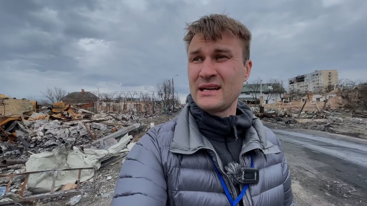 First visit to Bucha since the liberation after Russian occupation ...