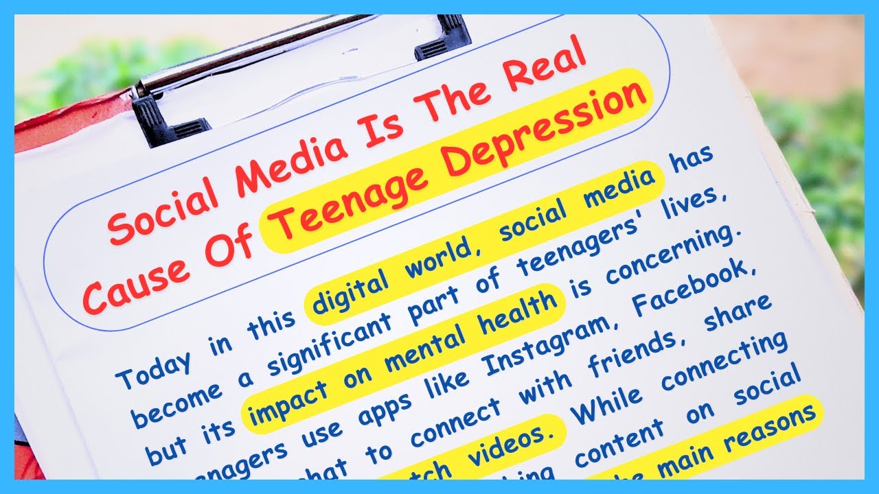 Social Media Is The Real Cause Of Teenage Depression Essay | Impact of ...