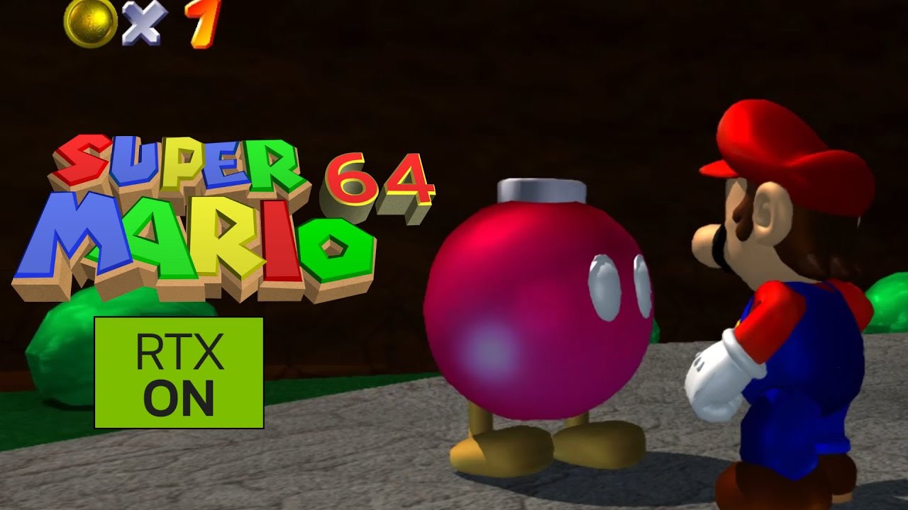 Super Mario 64 (RTX) Parte #3 - Campo de Batalha dos Bom-Omb!! - YouTube