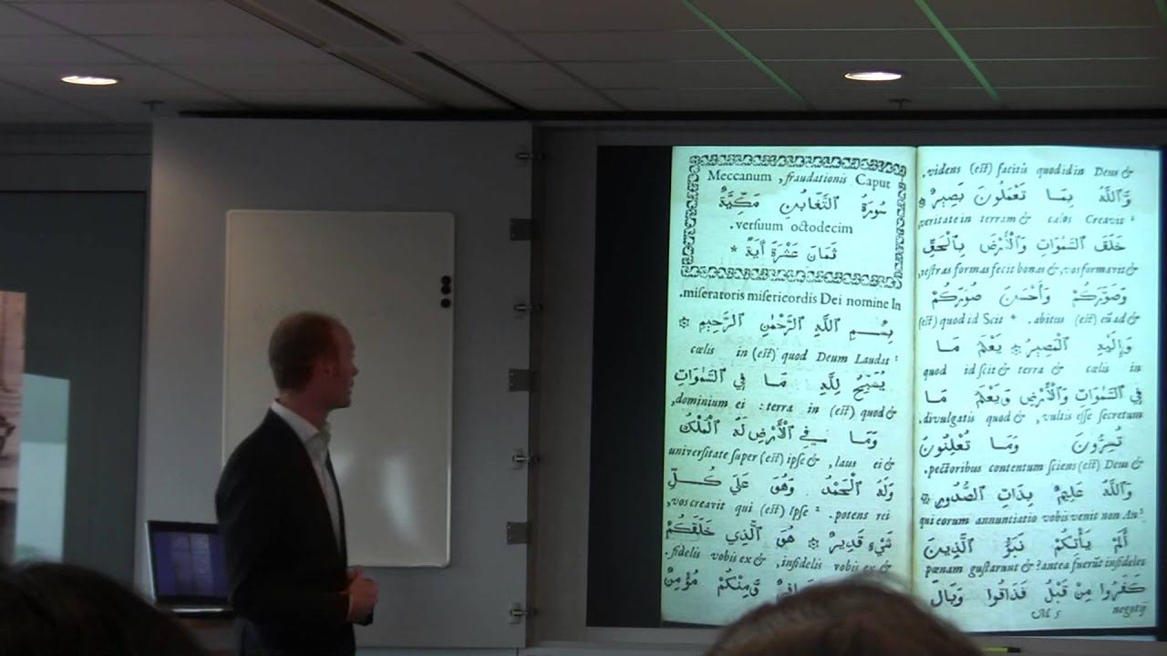 Arjen Dijkstra on Arabic letters printing in 17th Century - YouTube