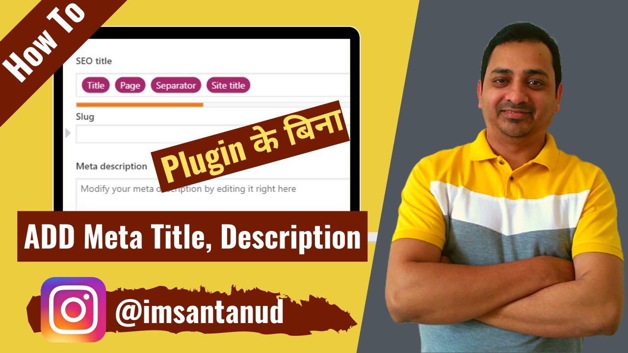 How To Add Meta Title And Description In WordPress Without Plugin Hindi Me Blogging YouTube How To Add Meta Title And Description In WordPress Without Plugin Hindi Me Blogging YouTube
