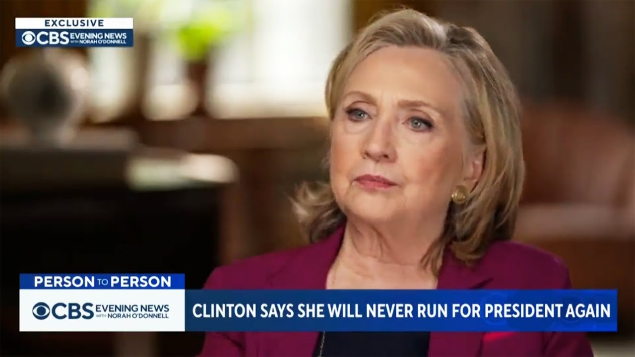 Hillary Clinton is Never Running for President Again - YouTube