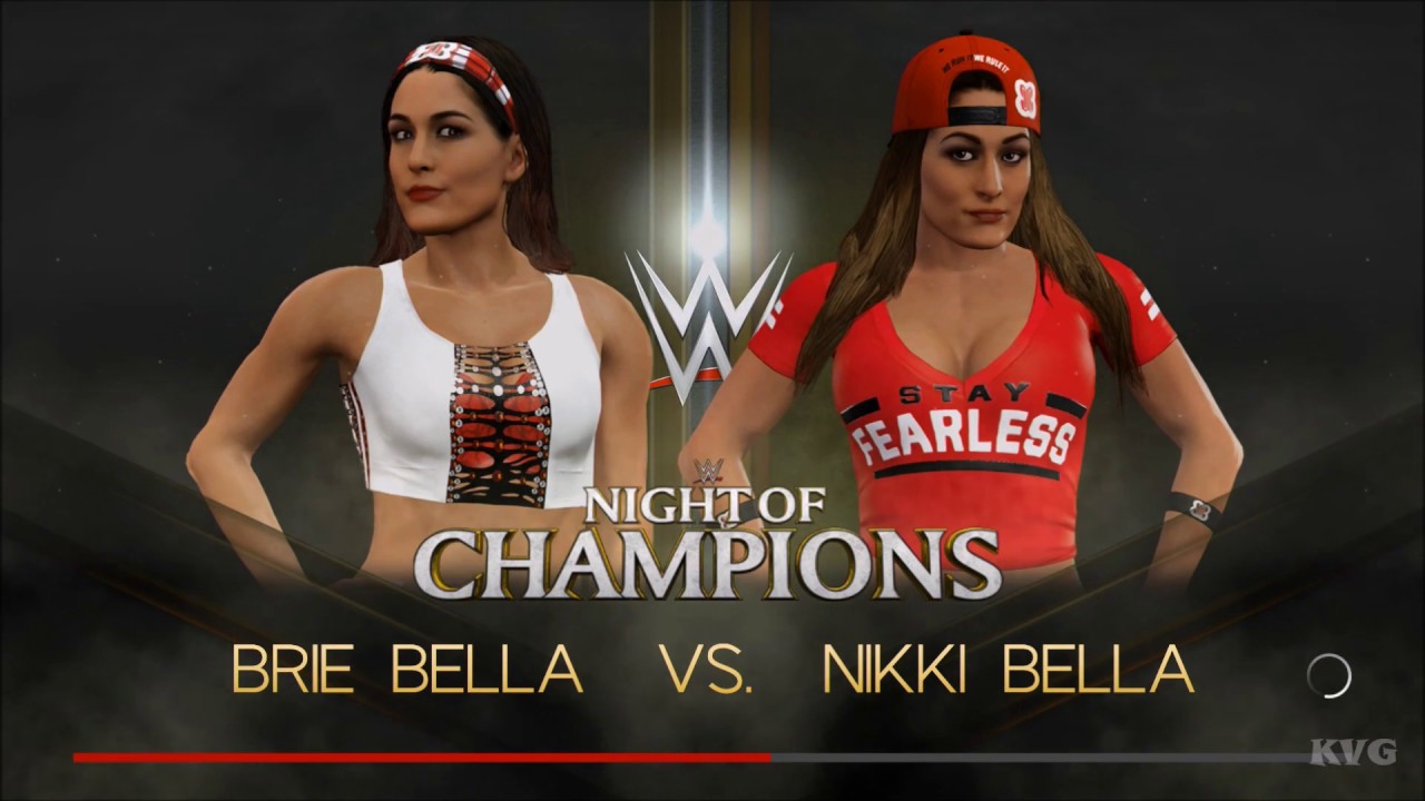 WWE 2K17 - Brie Bella vs Nikki Bella | Gameplay (HD) [1080p60FPS] - YouTube