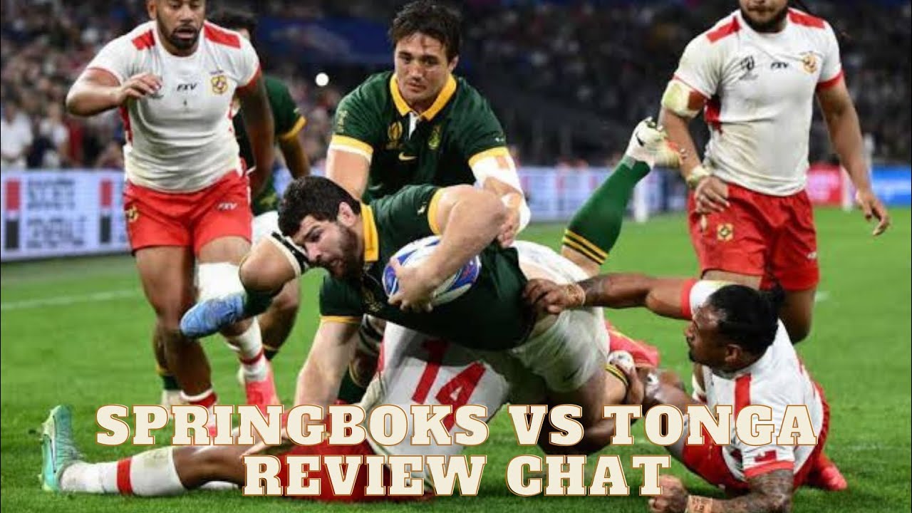 Springboks vs Tonga: review chat - YouTube