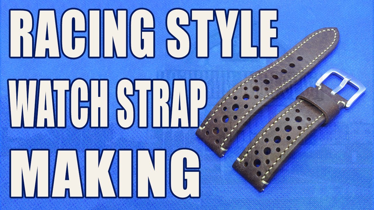 [Leather Craft] Racing Style Watch Strap - YouTube