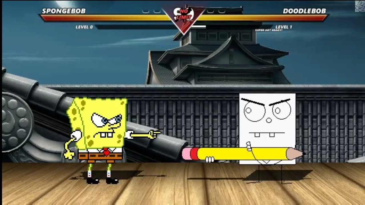 SEPONGEBOB VS DOODLEBOB - VERY INCREDIBLY EXCITING FIGHT ! - YouTube