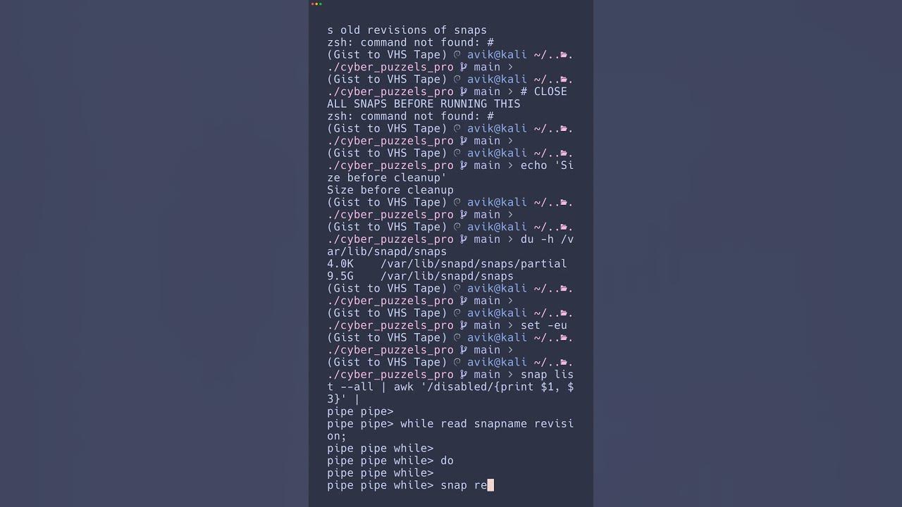 Remove Old Linux Snap Packges Coding Solidity Programming Javascript Education Automobile