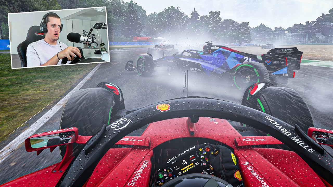 RAIN. Lots of it... Makes for a fun League Race at Imola 👀 - YouTube
