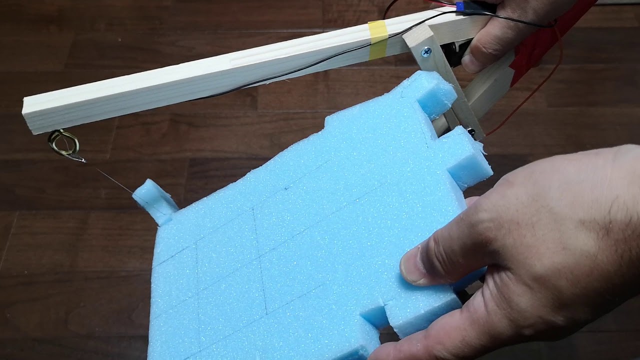 Styrene foam board cutter with SUS304 stainless hot wire - YouTube