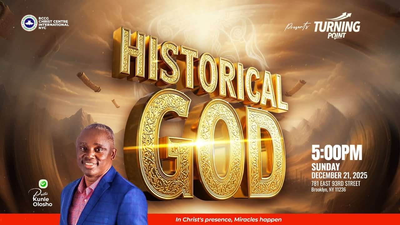Turning Point With Pastor Kunle Olosho || Historical God || December ...