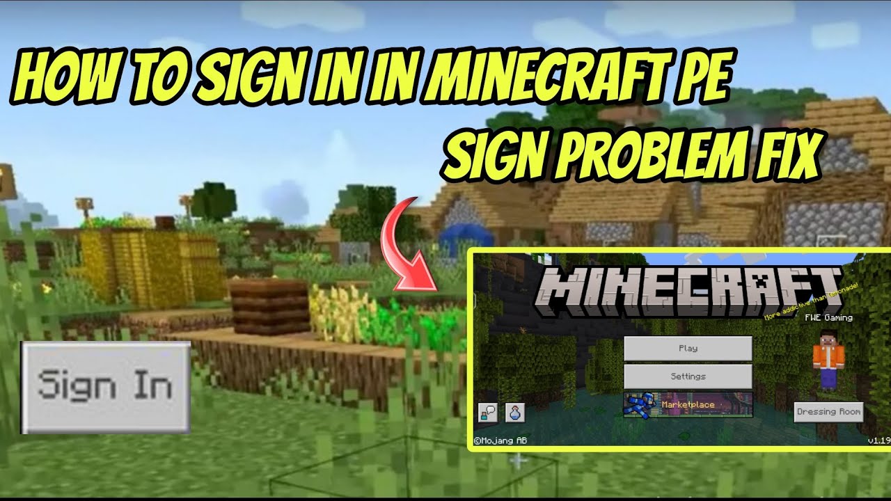 How to Sign In in Minecraft Pe 1.19.63 latest all problems solved - YouTube