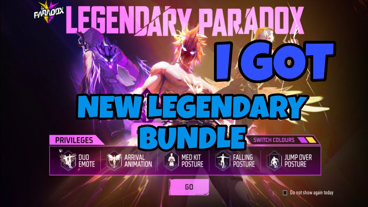 I GOT NEW PARADOX LEGENDARY BUNDLE \\ ALL DIAMONDS ARE GONE 😭😭😭 - YouTube