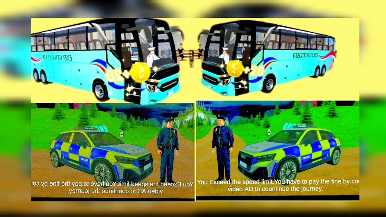 Bus game 2023 new bas gem - YouTube