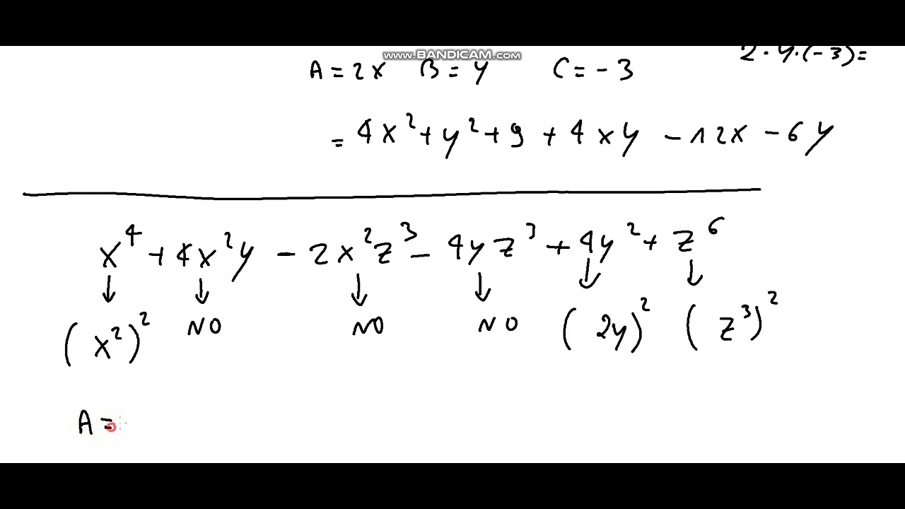 8. Quadrato del trinomio - Parte 1 - YouTube