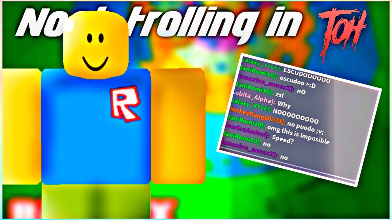 NOOB TROLLS IN TOWER OF HELL ROBLOX - YouTube
