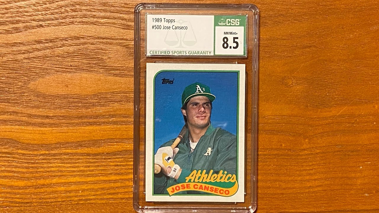 Mail Day! eBay pickup! CSG Graded 1989 Jose Canseco base card! My first ...