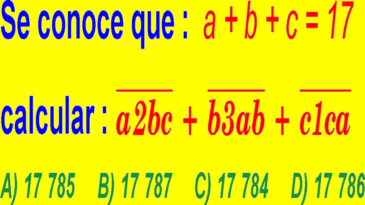 ADICIÓN ARITMÉTICA - EJERCICIO RESUELTO - APLICACIÓN DE LA SUMA-CUATRO ...